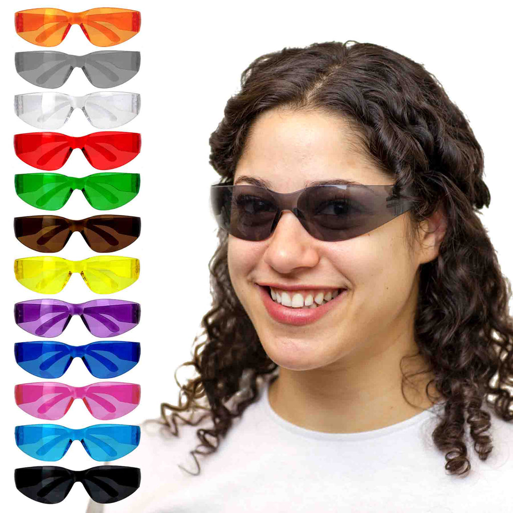 Kristal Full Color Safety Glasses – Bulk Multi-Color Pack – Bison Life