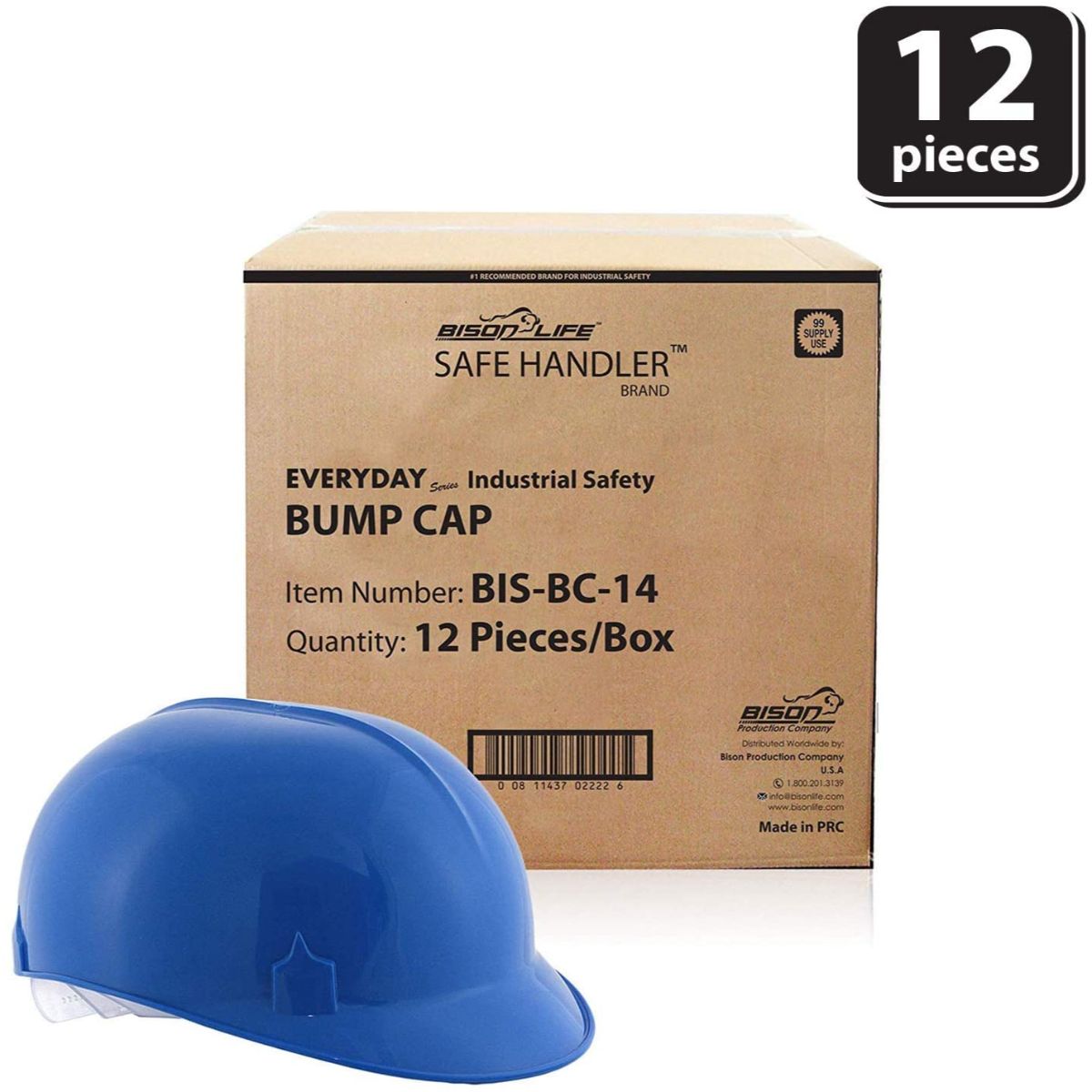 Impact Resistant Bump Cap with 4-Point Pin Lock Suspension – Bison Life